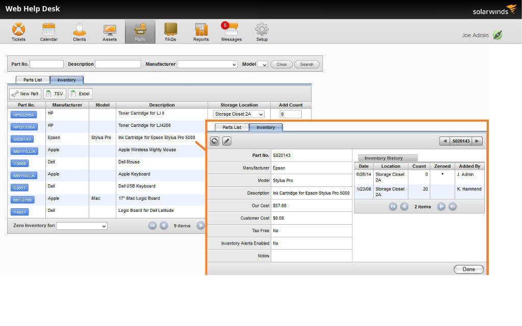 Asset Management Software – Web Help Desk | SolarWinds