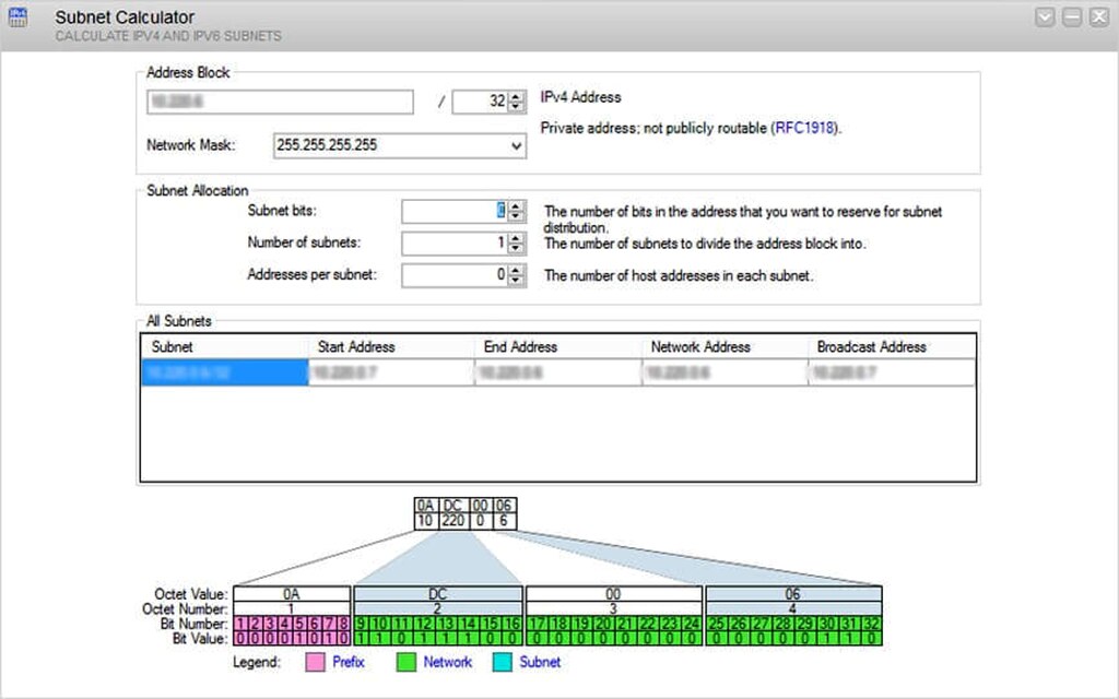 Subnet Table Calculator | Cabinets Matttroy