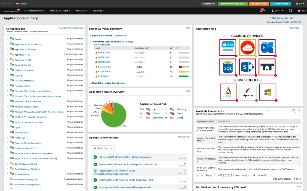 Server & Application Monitor | SolarWinds