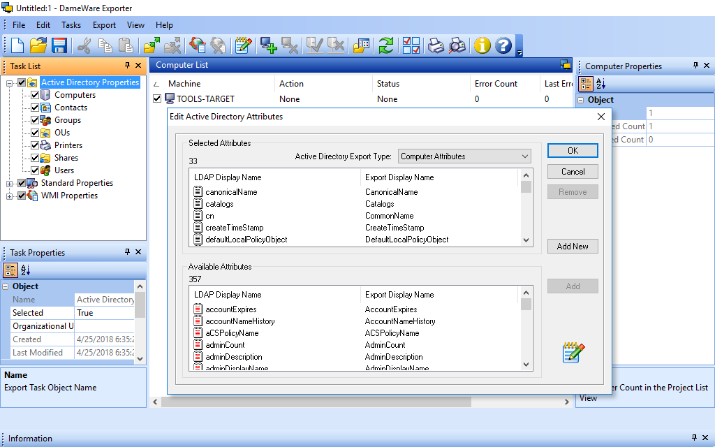 Basic Active Directory Tools