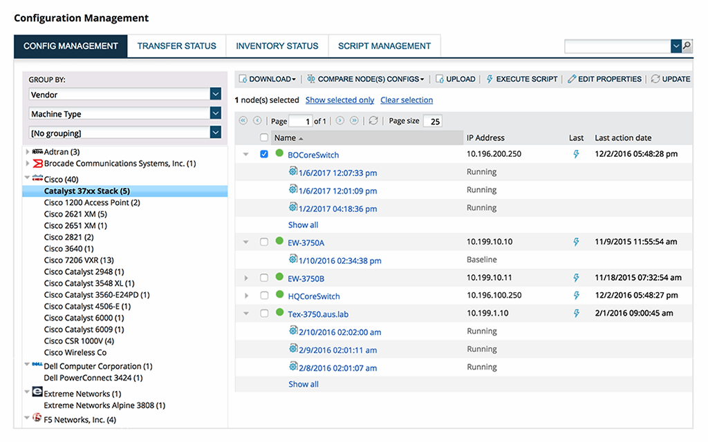 Network Configuration Management Tool - NCM Software | SolarWinds