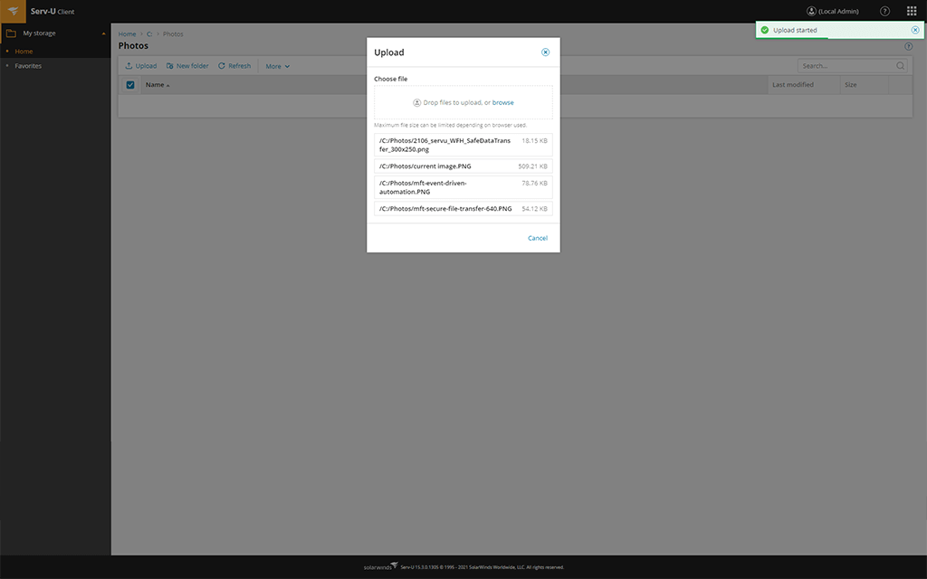 Serv-U Managed File Transfer (MFT) | SolarWinds