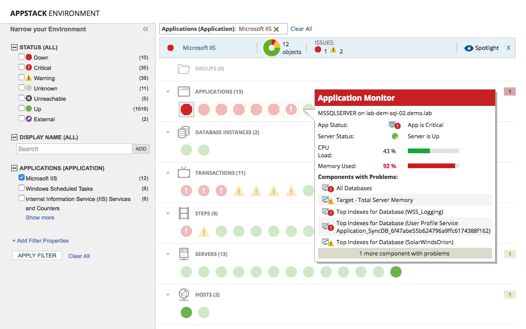 Advanced Host Monitoring for Enterprise | SolarWinds