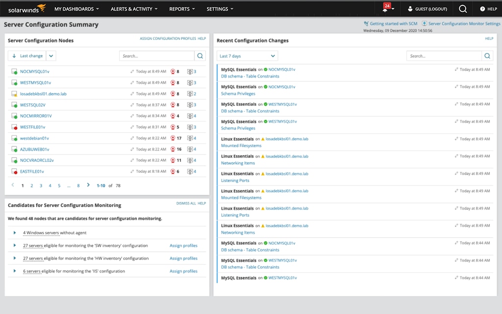 IT Asset Inventory Management for Server & Software | SolarWinds