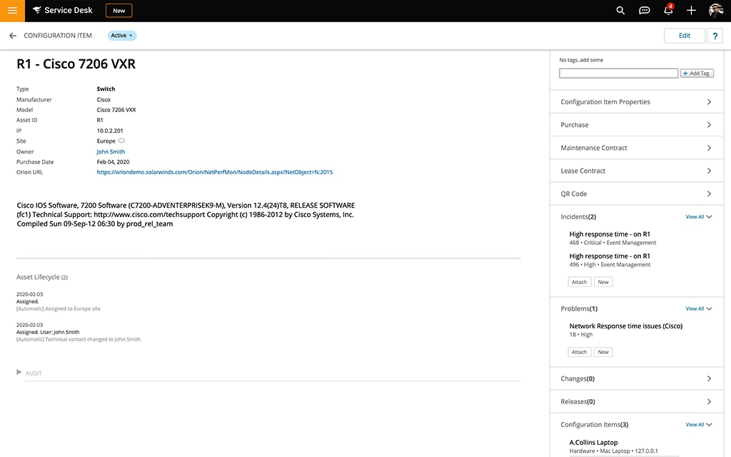 CMDB Software - Configuration Management Database | SolarWinds