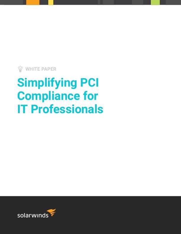 SolarWinds Security Information Management in the Payment Card Industry ...